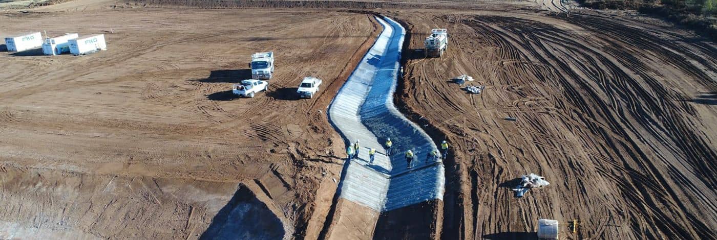 Channel Lining and Ditch Lining - Concrete Canvas®