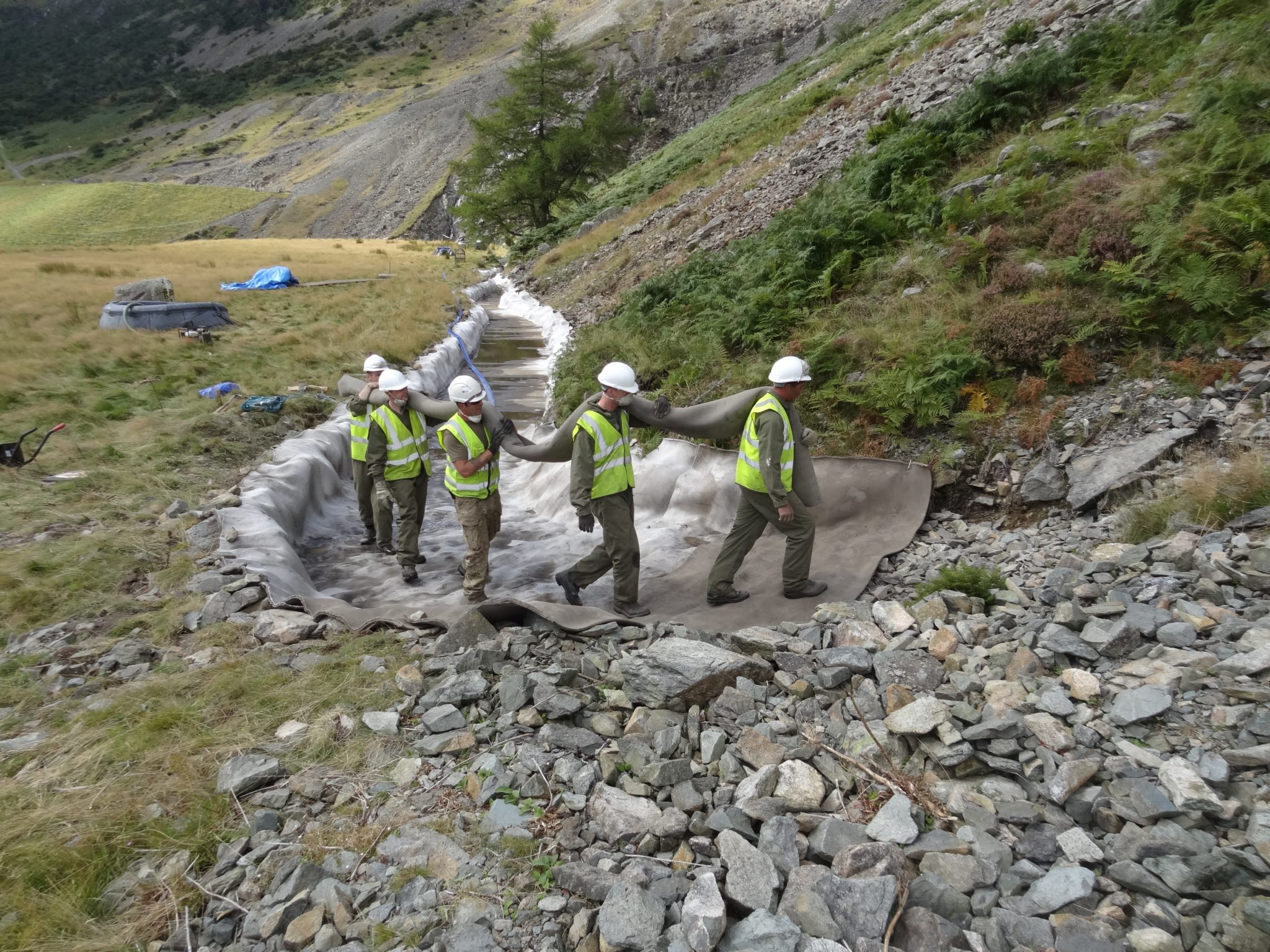 Channel Lining at Greenside Mine | Concrete Canvas®