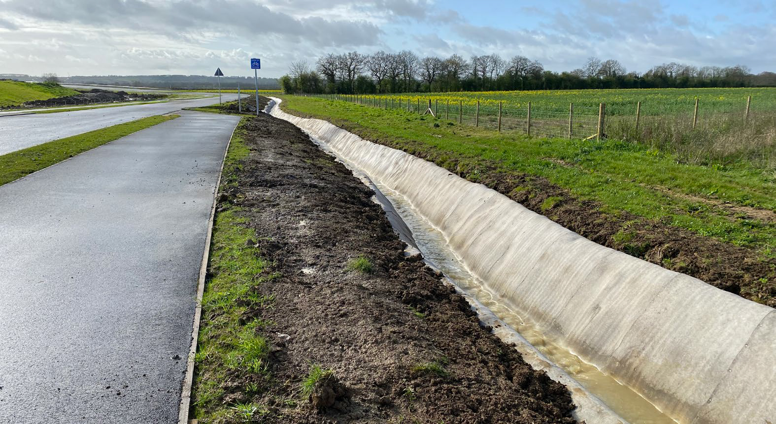 Channel Lining - Concrete Canvas