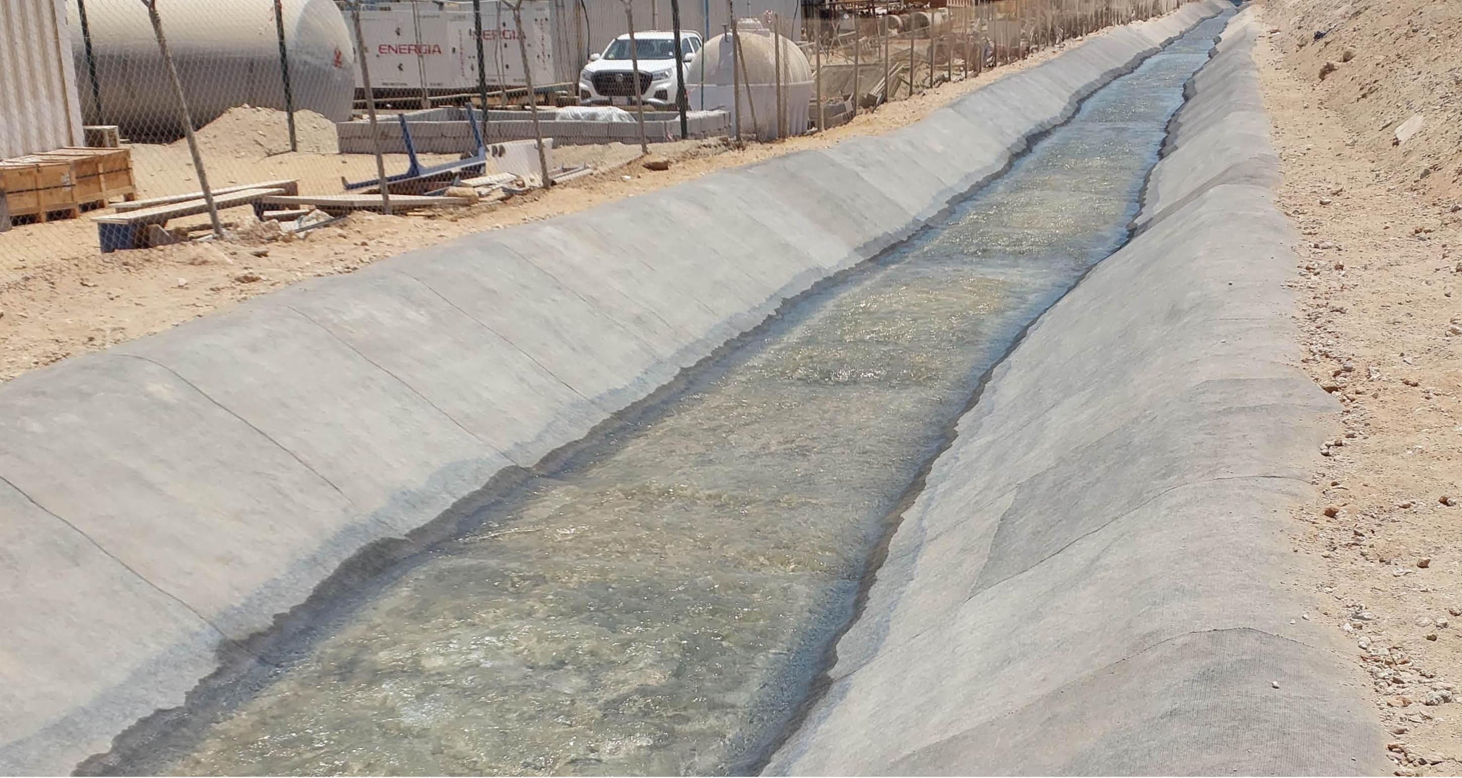 Channel Lining - Concrete Canvas